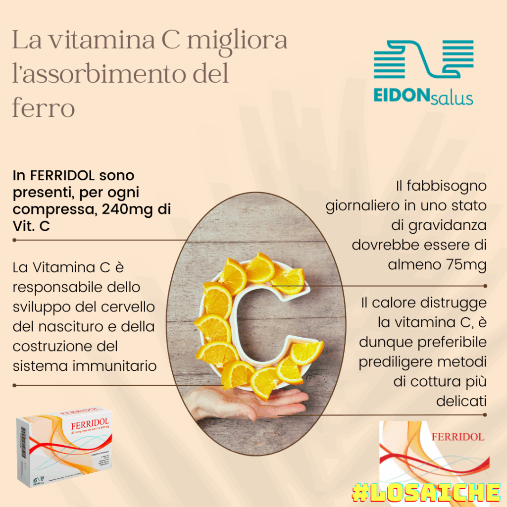 La Vitamina C migliora l’assorbimento del ferro - EIDON salus
